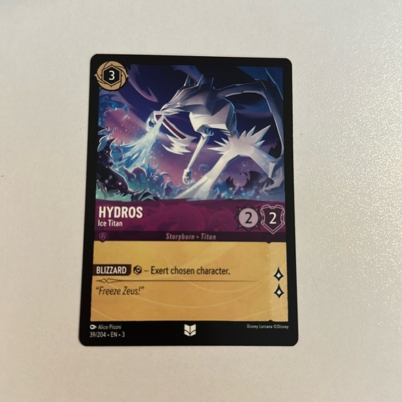 Disney | Other | Disney Lorcana Hydros Card | Poshmark